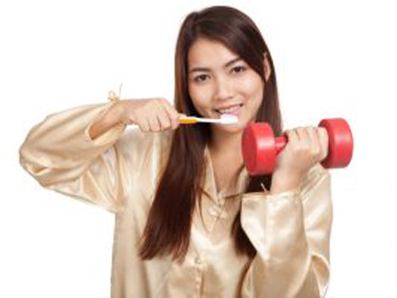 4 Toothbrush Workouts for Stronger Legs and Healthier Teeth